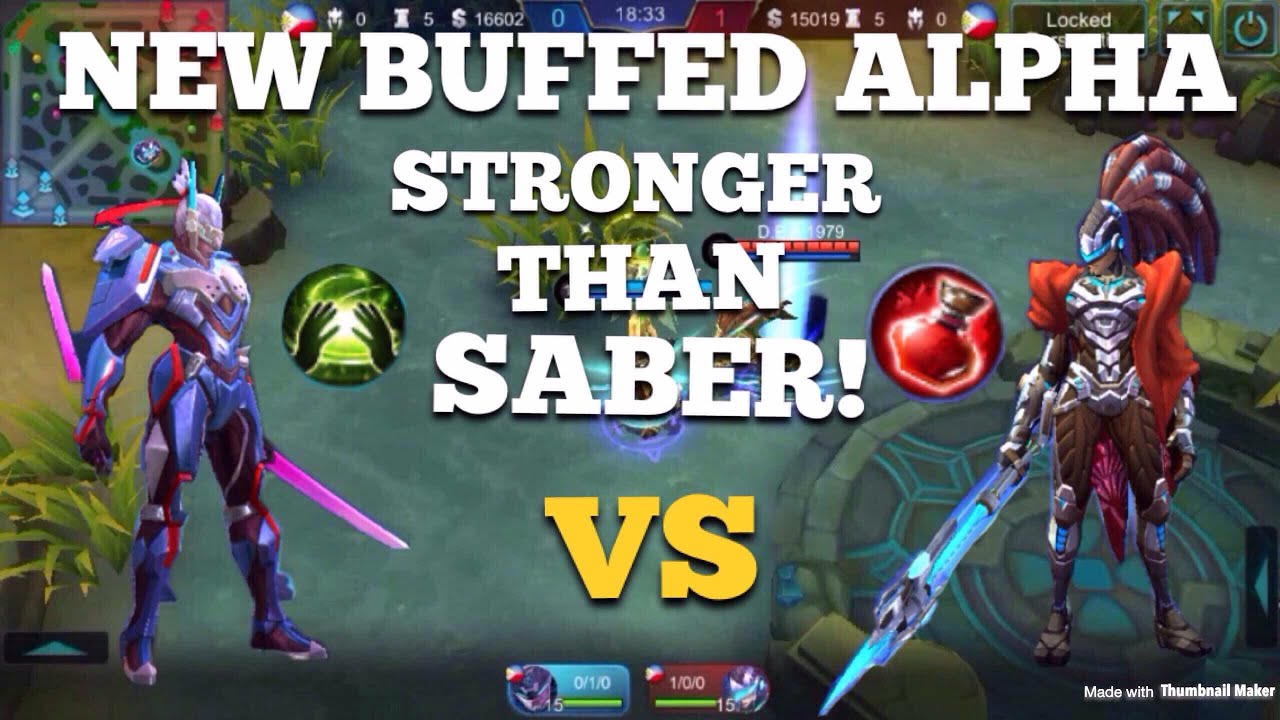 NEW BUFFED ALPHA VS SABER! PLUS SKIN GIVEAWAY! - YouTube
