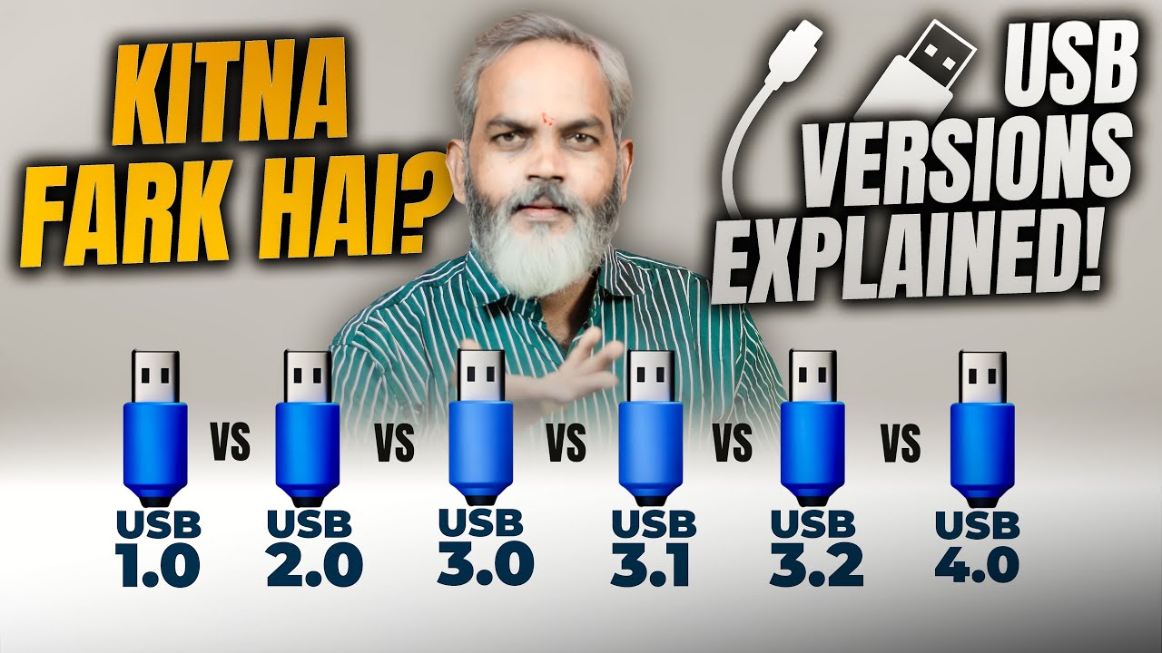 USB 1.0 vs USB 2.0 vs USB 3.0 vs USB 3.1 vs USB 3.2 ⚡ USB Versions ...