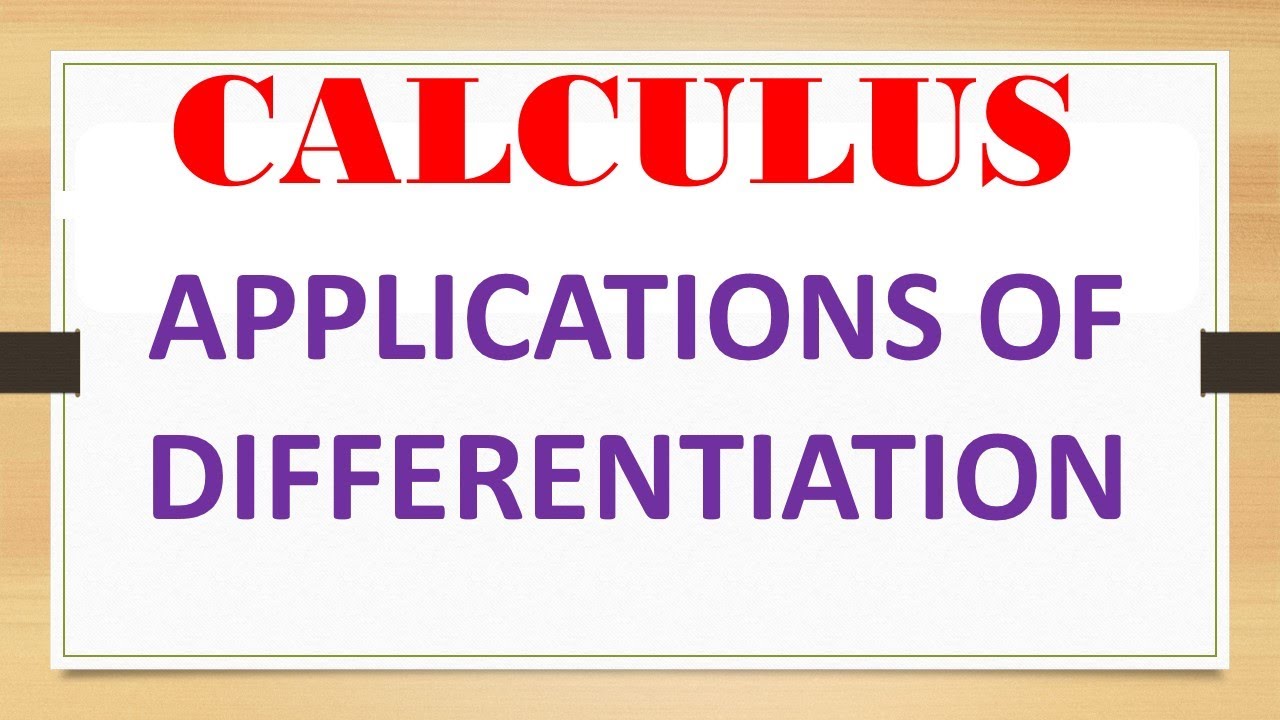 Applications Of Differentiation | Geometrical applications ...