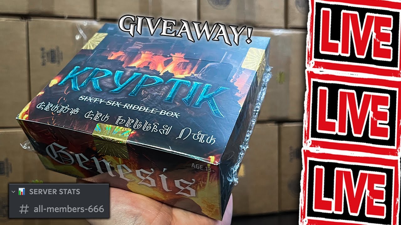 Opening A Riddle 66 Booster Box - Kryptik Trading Card Game - YouTube