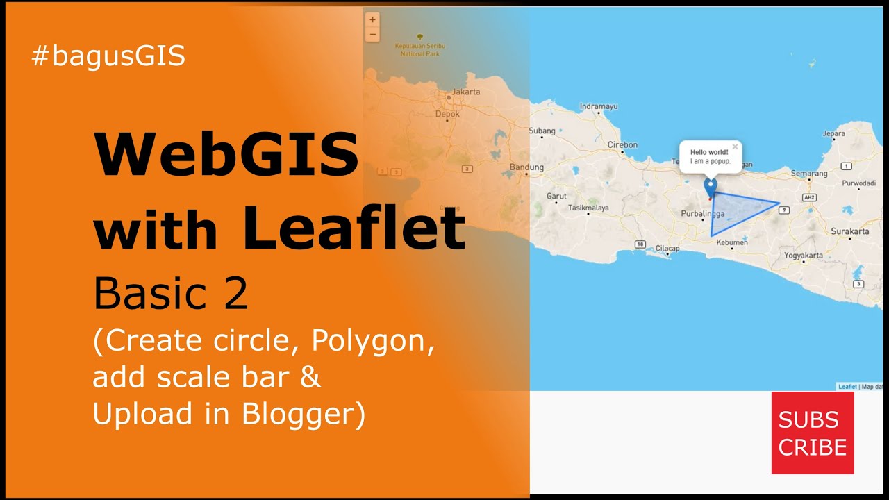WebGIS with Leaflet basic 2 (Create a circle, Polygon, Add Scale Bar in ...