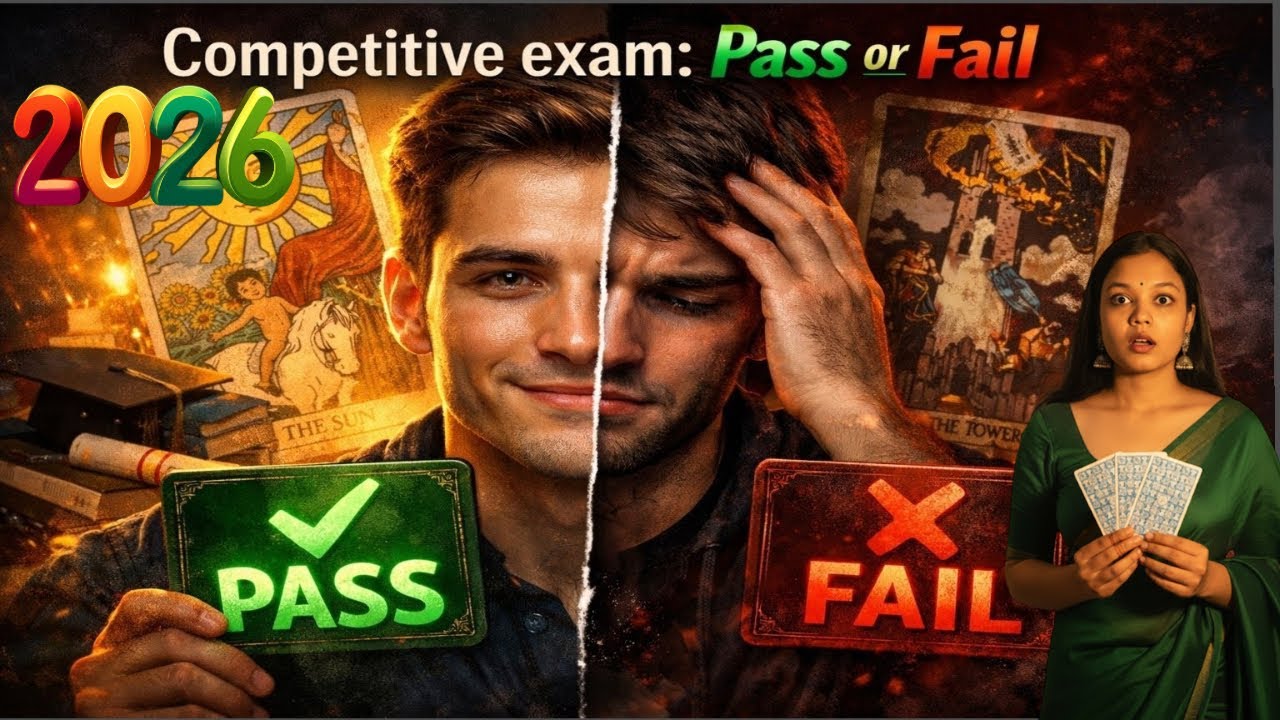 Competitive Exam In 2026🔮 pass/ Fail🍀Tarot Reading Hindi🪬 Pick A Card 🌈 ...