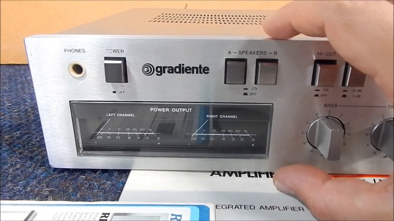 CONHEÇA O MODEL 126 AMPLIFICADOR DA LINHA COMPO GRADIENTE - YouTube
