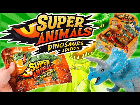 SUPER ANIMALS DINOSAURS EDITION J'ouvre une boite complète de Pochettes dinosaures Altaya