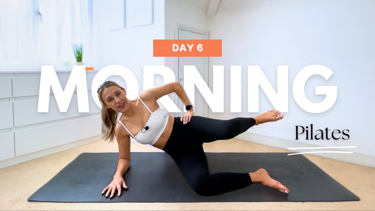 Day 6 | 20 Minute Morning Pilates | 28 Day Pilates Challenge | Beginner ...