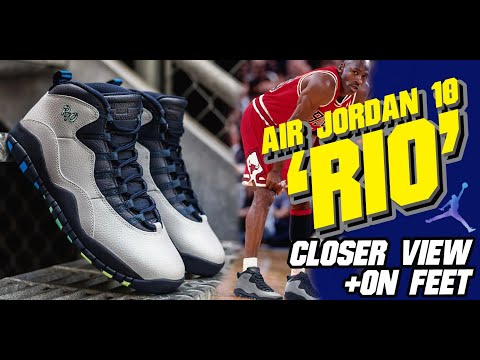 AIR JORDAN 10 'RIO' RETRO SNEAKERS (CLOSER VIEW + ON FEET)