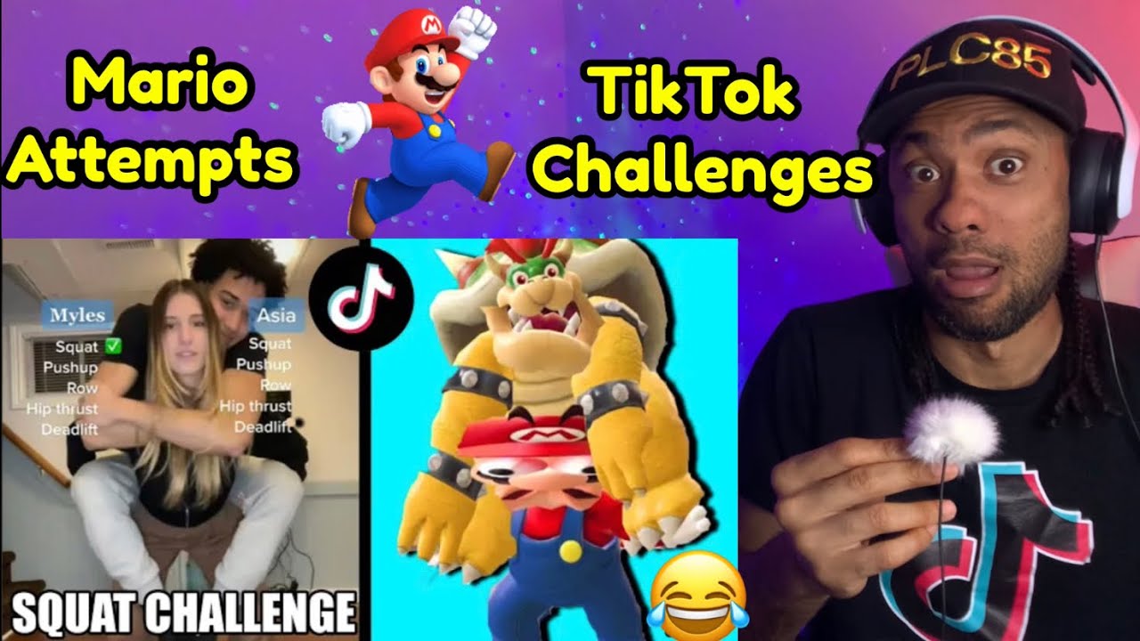 Mario Attempts Tik Tok Challenges | Reaction by (SMG4) - YouTube
