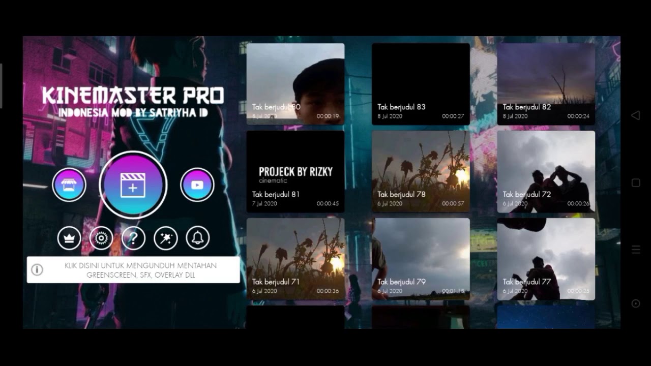Tutorial kinemaster lumakey (sunset) - YouTube