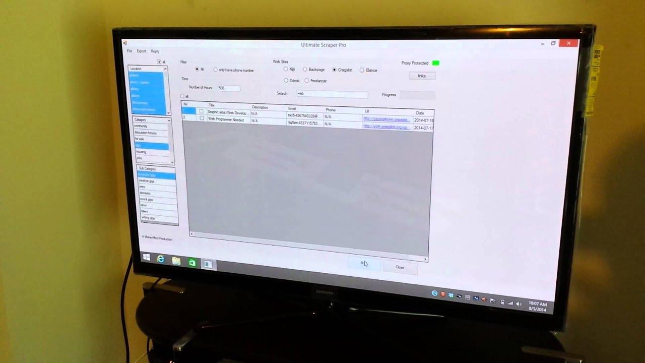 Ultimate Scraper Pro Lead Generation Software (Craigslist Scraper on ...