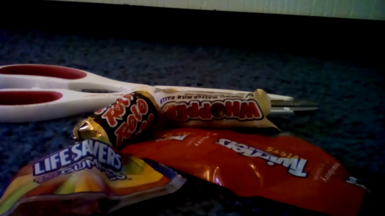cutting open candy that i dont like - YouTube
