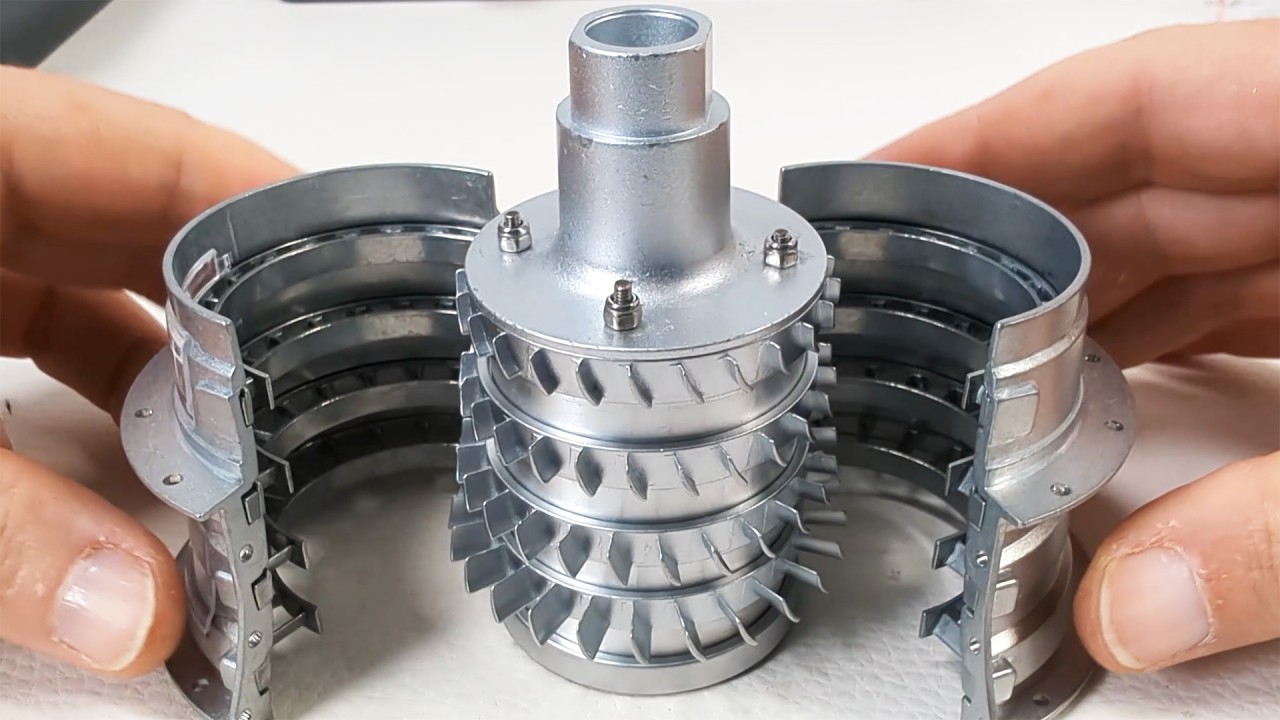 Aircraft Jet Engine Model that works | Magnetic Games - YouTube