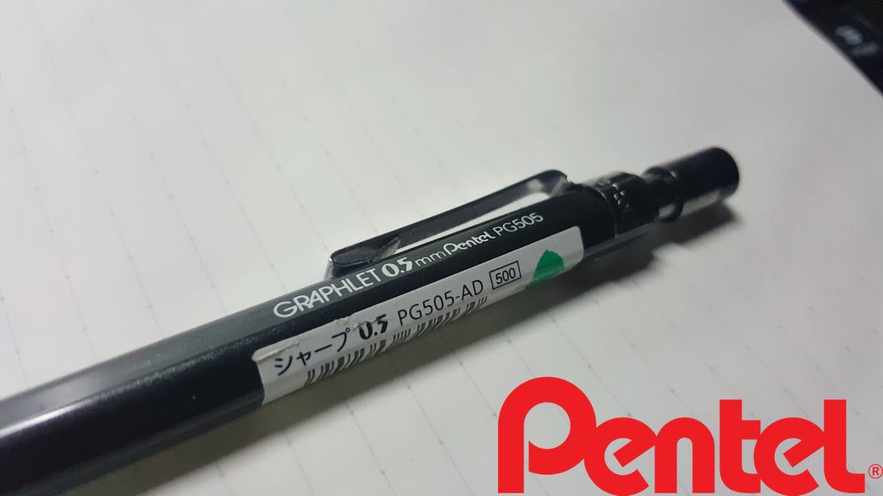 Pentel GRAPHLET 0.5 PG505 (한국 미발매 상품) - YouTube