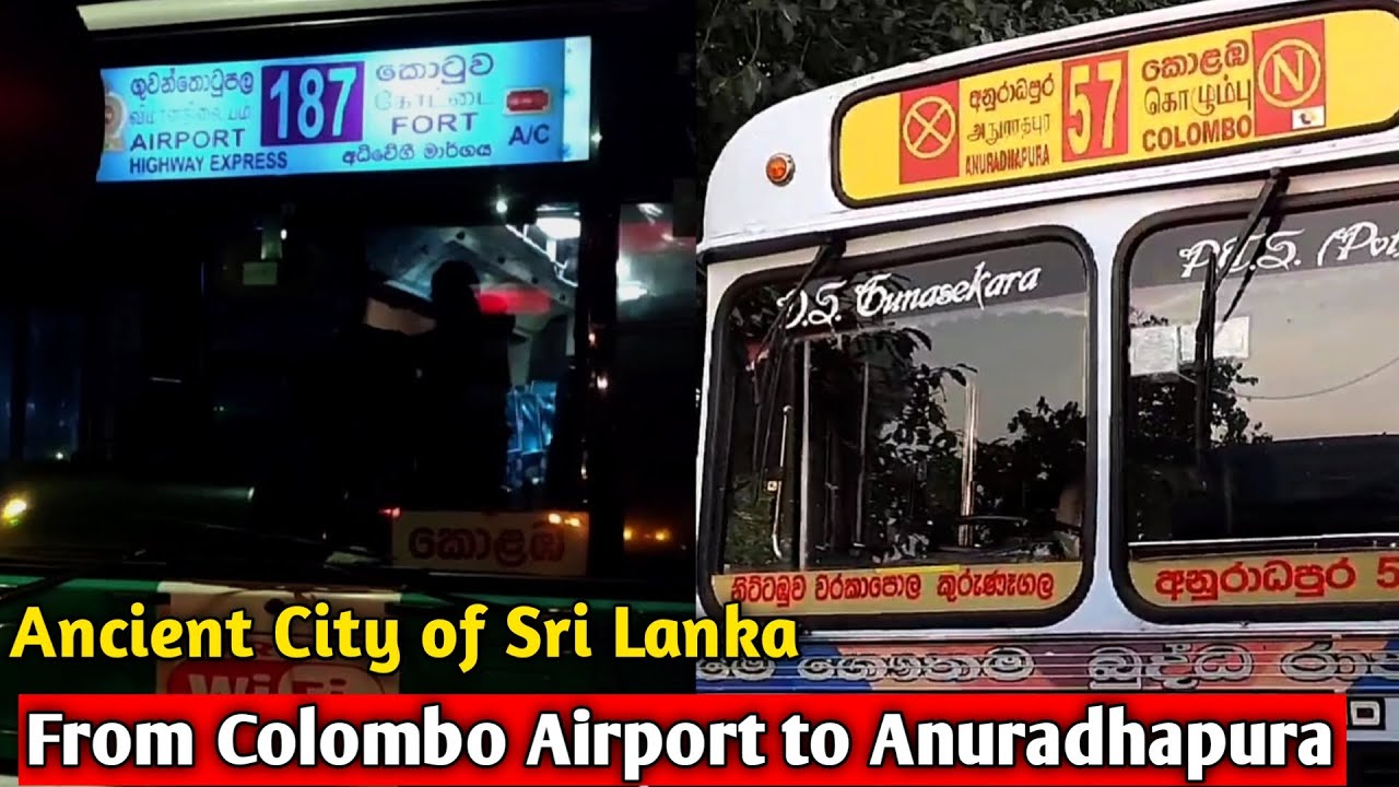 Colombo to Anuradhapura by bus | Local bus journey in Sri Lanka 🇱🇰| 1st ...