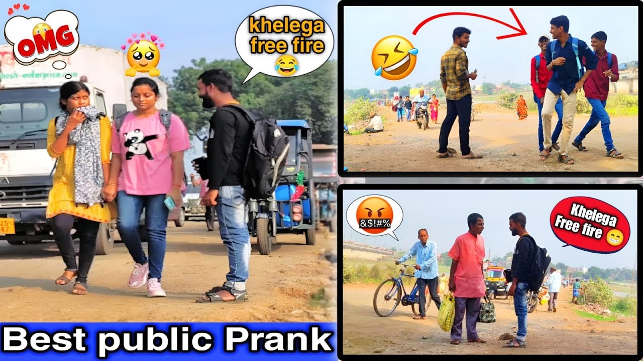 Say Khelega Free Fire Prank 😁| Funny prank Video | Best Reactions 🤣 ...