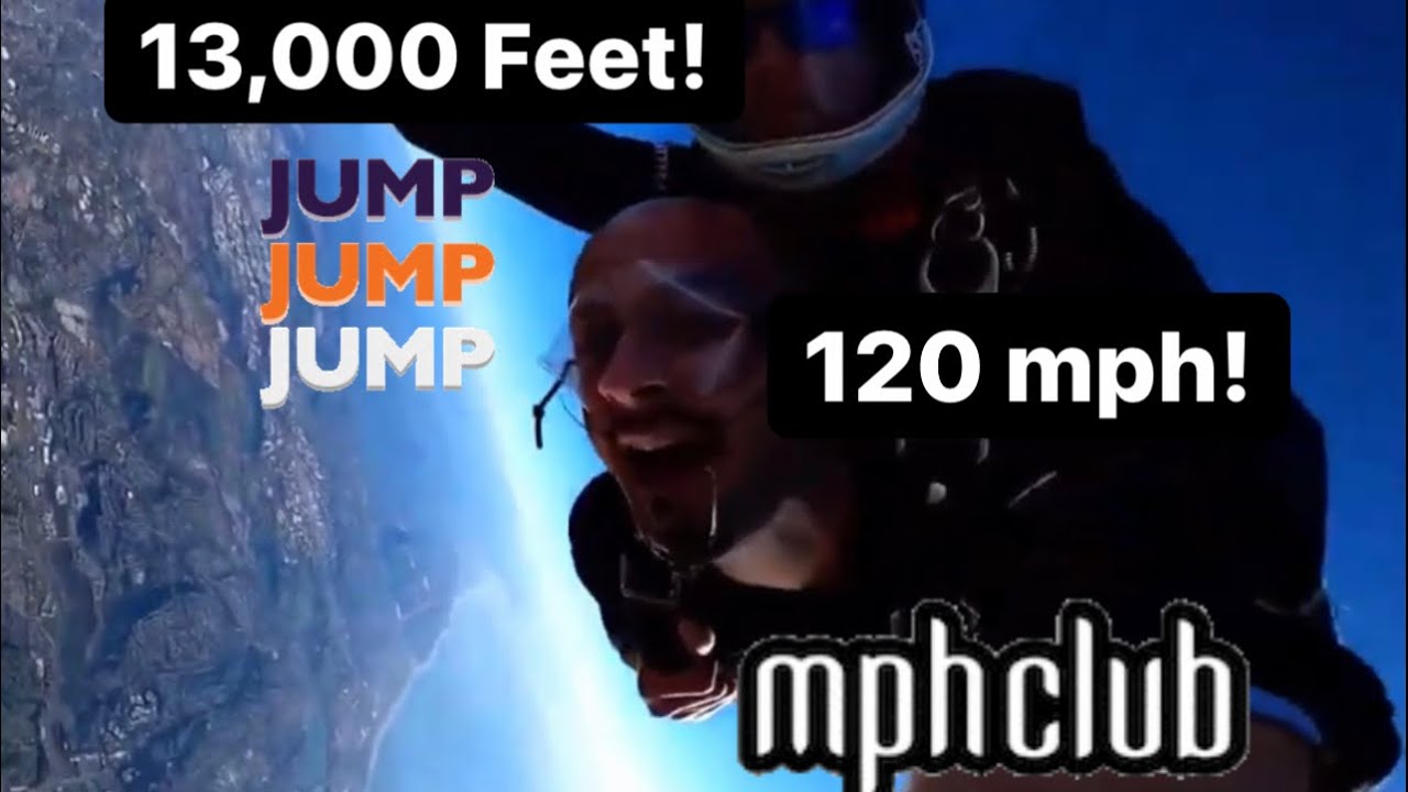 SKYDIVING | Jumping from 13,000 feet and cruising the sky going about ...