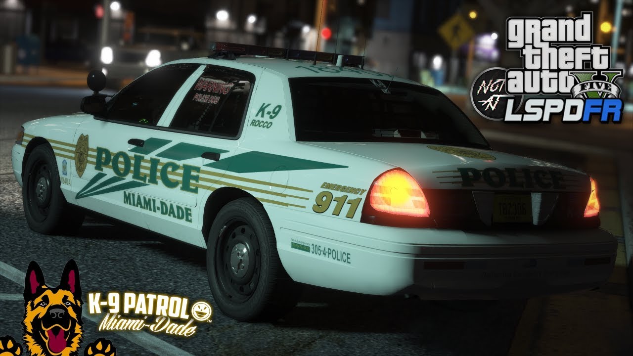 GTA 5 LSPDFR - Day 205 | Miami-Dade County Police - K-9 Patrol | LIVE ...