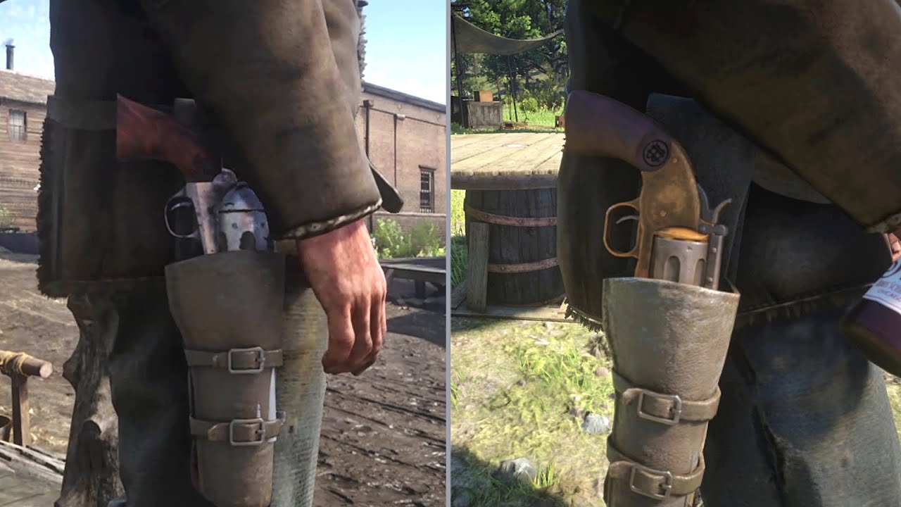 RDR2 - You can see that Uncle originally had a Cattleman Revolver - YouTube