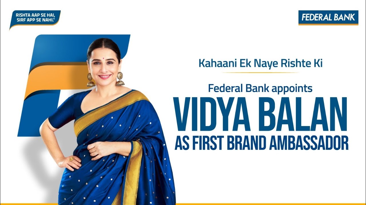 Vidya Balan joins Federal Bank as Brand Ambassador | Launch Event ...