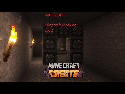 I build a mining drill with the Minecraft Create Mod! | Modded ...