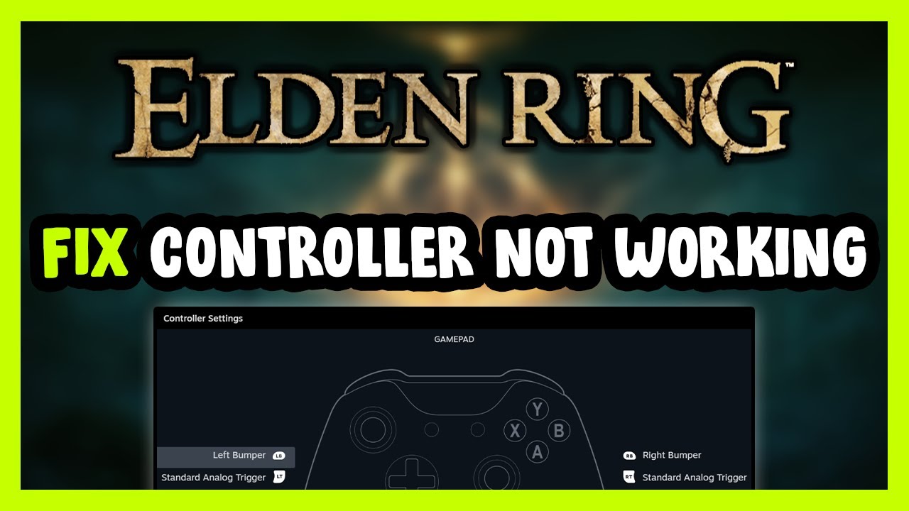 FIX ELDEN RING Controller/Gamepad Not Working on PC - YouTube