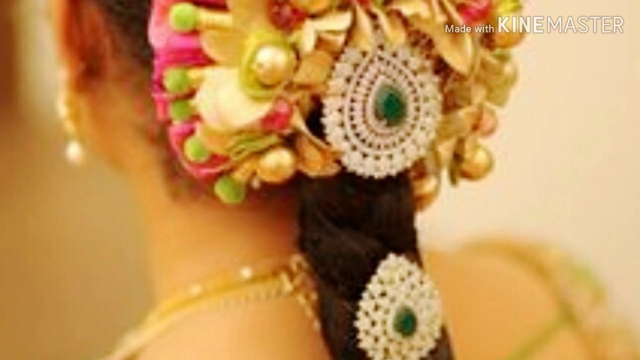 Latest poola Jada // pelli poola Jada // bridal hairstyles// Indian ...