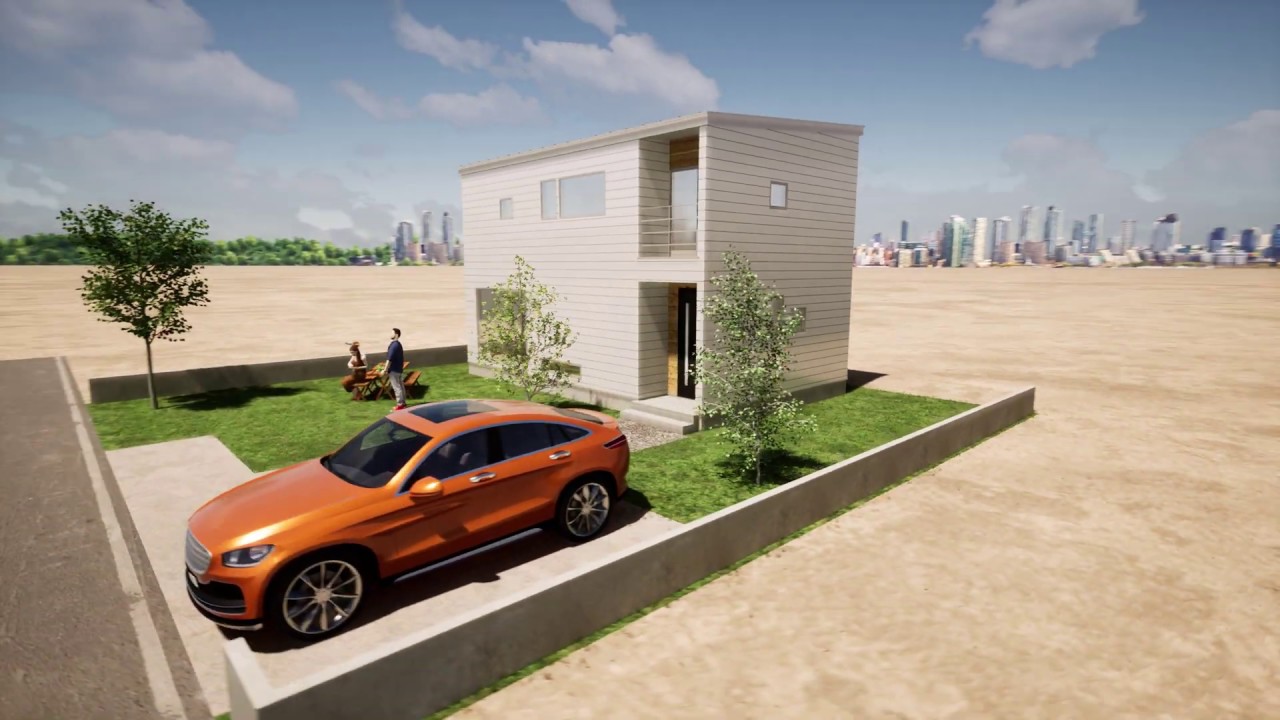 ARCHITREND ZERO X Twinmotion 外観パース4k動画（テスト7） - YouTube