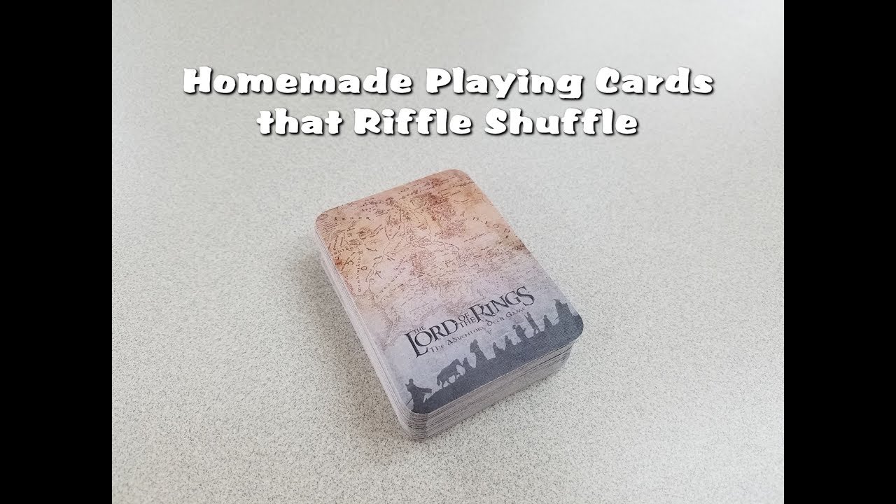 Homemade Playing Cards that Riffle Shuffle - YouTube