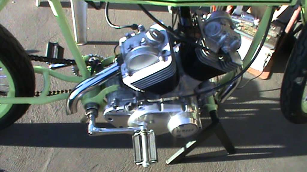 board track racer lookalike first engine startup - YouTube