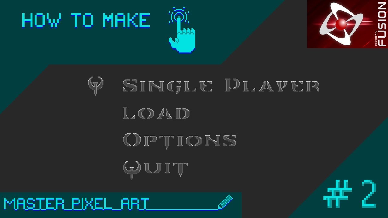 Pixel Art: QUAKE MAIN MENU How To Make #2 - YouTube