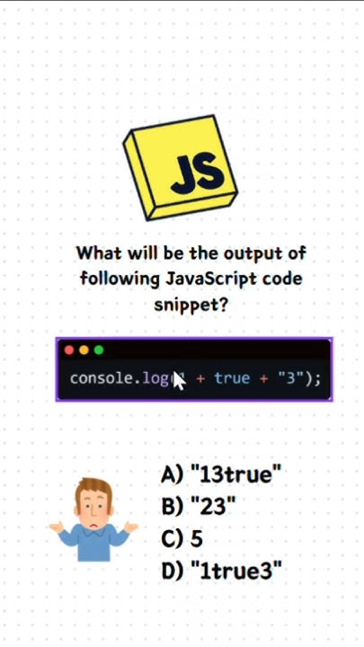 What’s the Output? 🤯 JavaScript + Operator Trick! #coding #jsinterviewquestions #shorts - YouTube