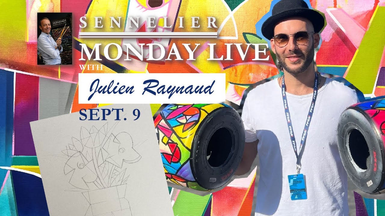 [MONDAY LIVE] Watercolor and Ink with Julien RAYNAUD - YouTube