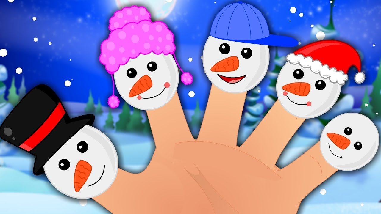 Snowman Finger Family | Snowman Song | Christmas Videos | Xmas Song ...