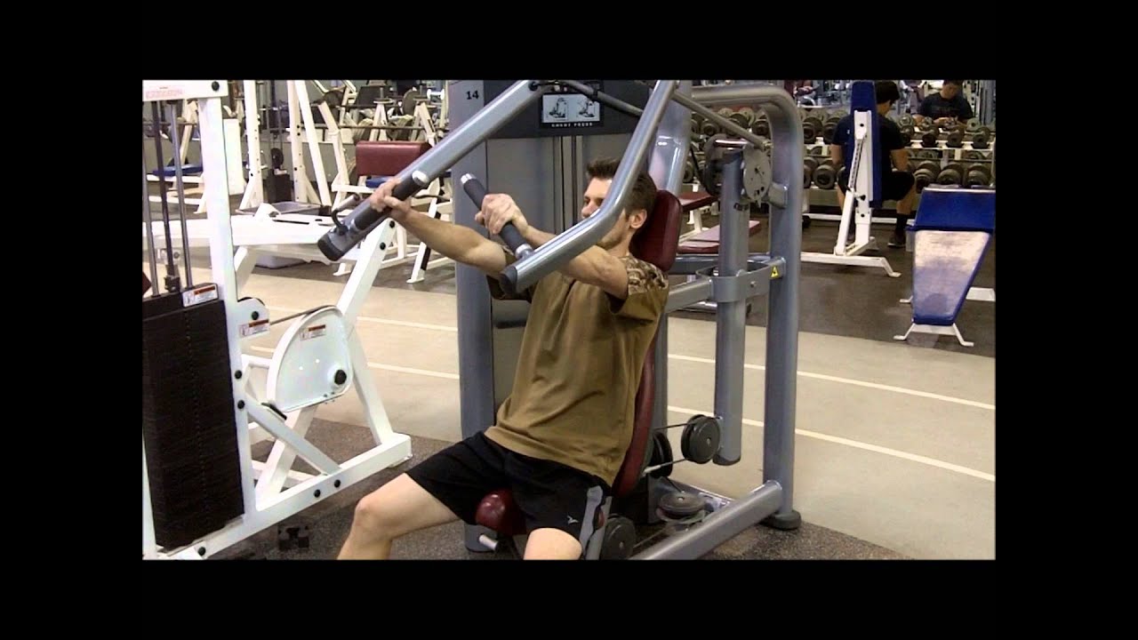 Chest Press Machine - YouTube