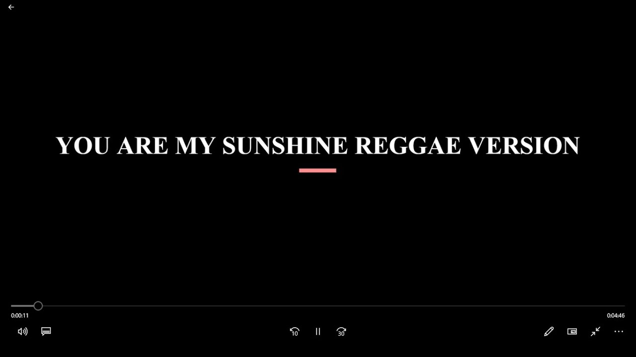 You are my Sunshine I Karaoke I Reggae Version I Tropa Vibes - YouTube