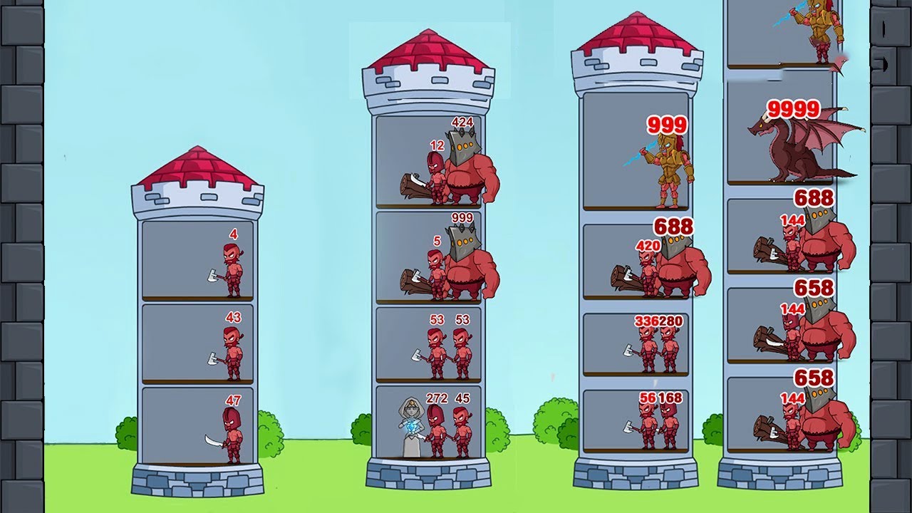 Hero Castle Wars - Max Level Gameplay All Levels (Android, iOS) - YouTube