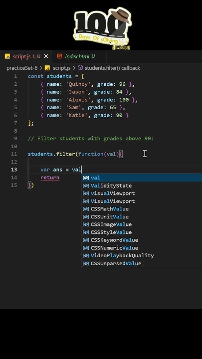 Javascript Array Filtering Techniques And Examples Day 17 Radhe Radhe 🩵 Youtube