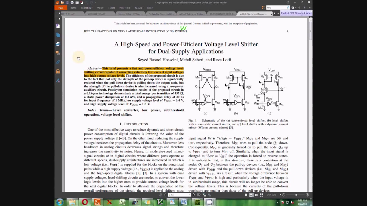 A High-Speed and Power-Efficient Voltage Level Shifter for Dual-Supply ...