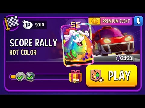 Score rally hot color 1725  premium event solo challenge match masters 