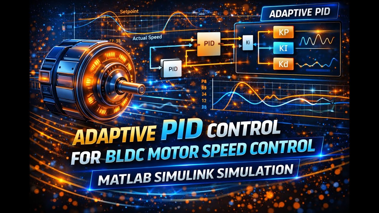 Adaptive PID Control for BLDC Motor Speed Control | MATLAB Simulink ...
