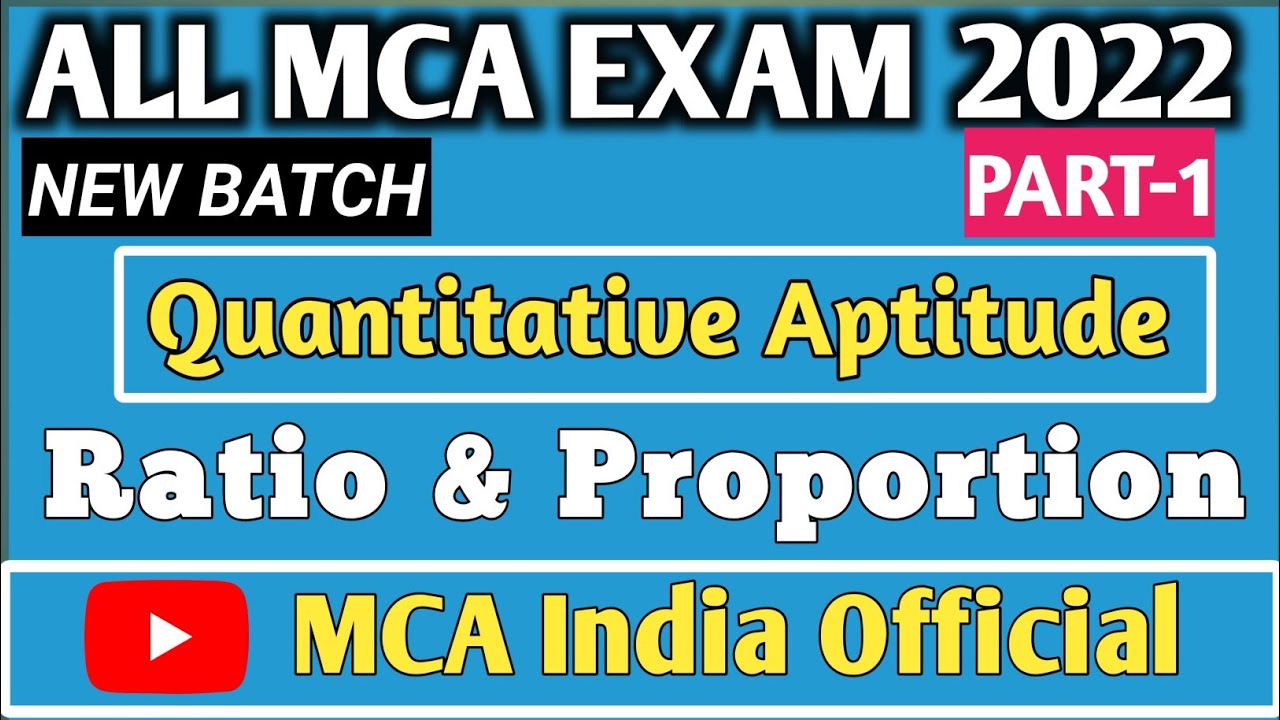 Ratio And Proportion Nimcet Cucet Mah Cet All Mca Exam Ratio And Proportion Tricks Youtube