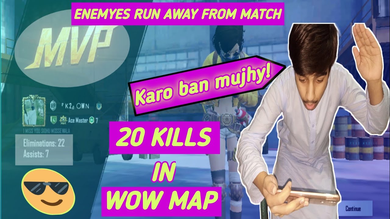 I got 20 solo kills in very intense match And enemies run away from us ...