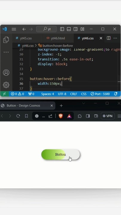 How To Add Hover Effect On Button In Css Csshovereffect Youtube