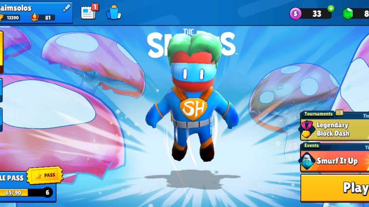 smurf it up:event full winning game play stumble guys - YouTube
