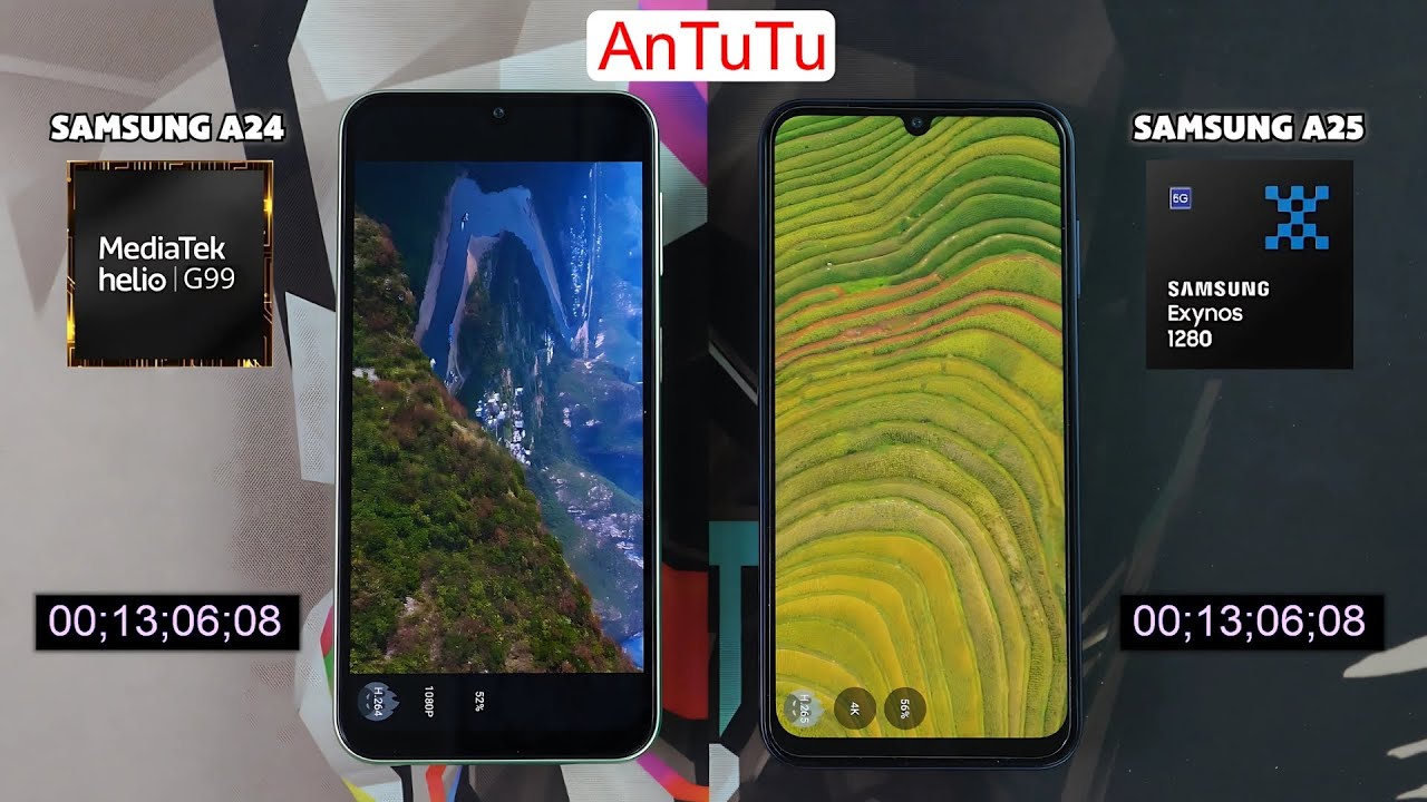Samsung Galaxy A25 vs Samsung Galaxy A24 Antutu Comparison | Exynos ...