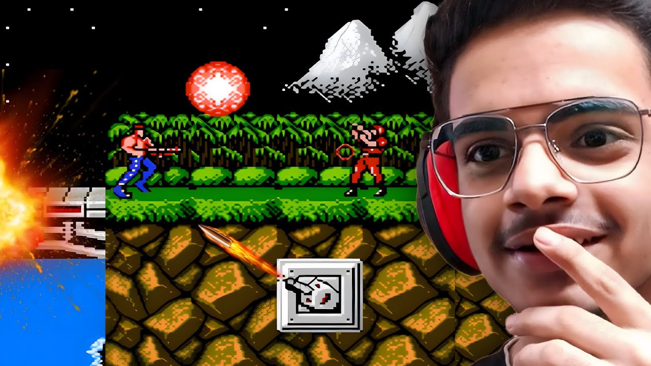 PLAYING MY FAVOURITE RETRO GAME CONTRA - YouTube