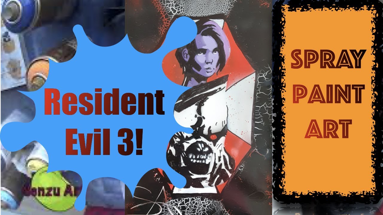 Spray Paint Art Techniques | Resident Evil 3 Remake | by SenzuArt - YouTube