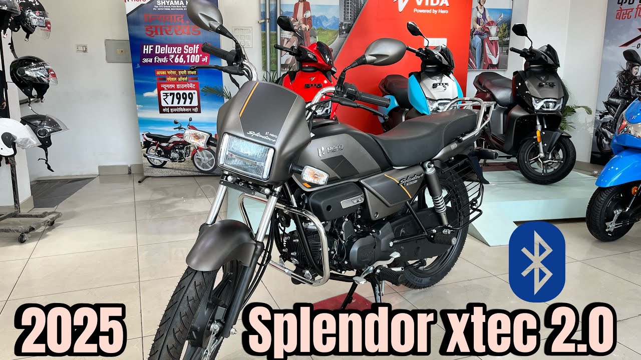 Hero New Splendor plus xtec 2.0 2025 Bs6 model|🔥Splendor plus|on road ...