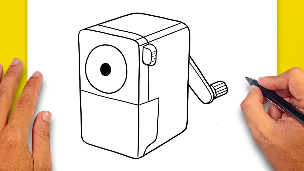 How to draw Pencil Sharpener - YouTube