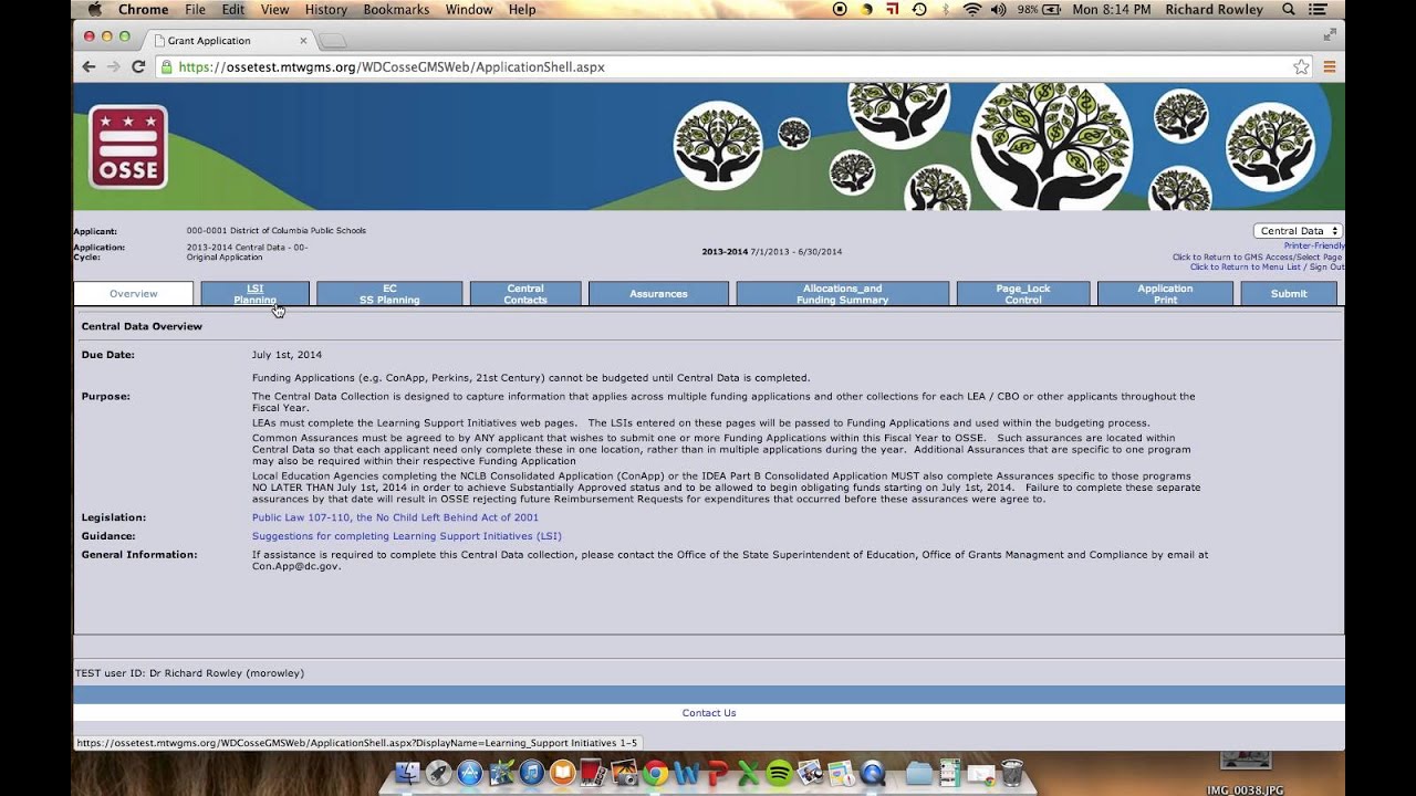 Enterprise Grants Management System (EGMS): Intro to Central Data - YouTube