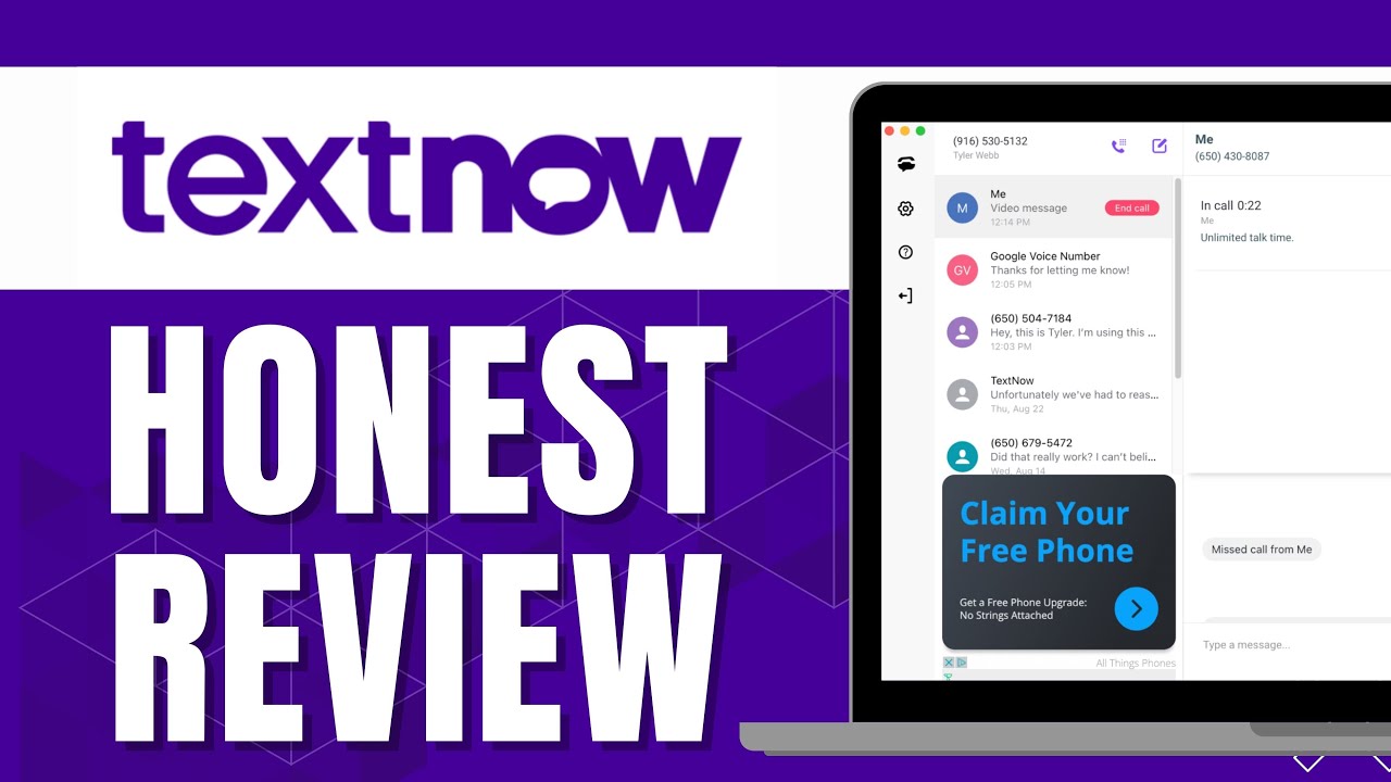 TEXTNOW APP HONEST REVIEW 2025 | PROS AND CONS - YouTube